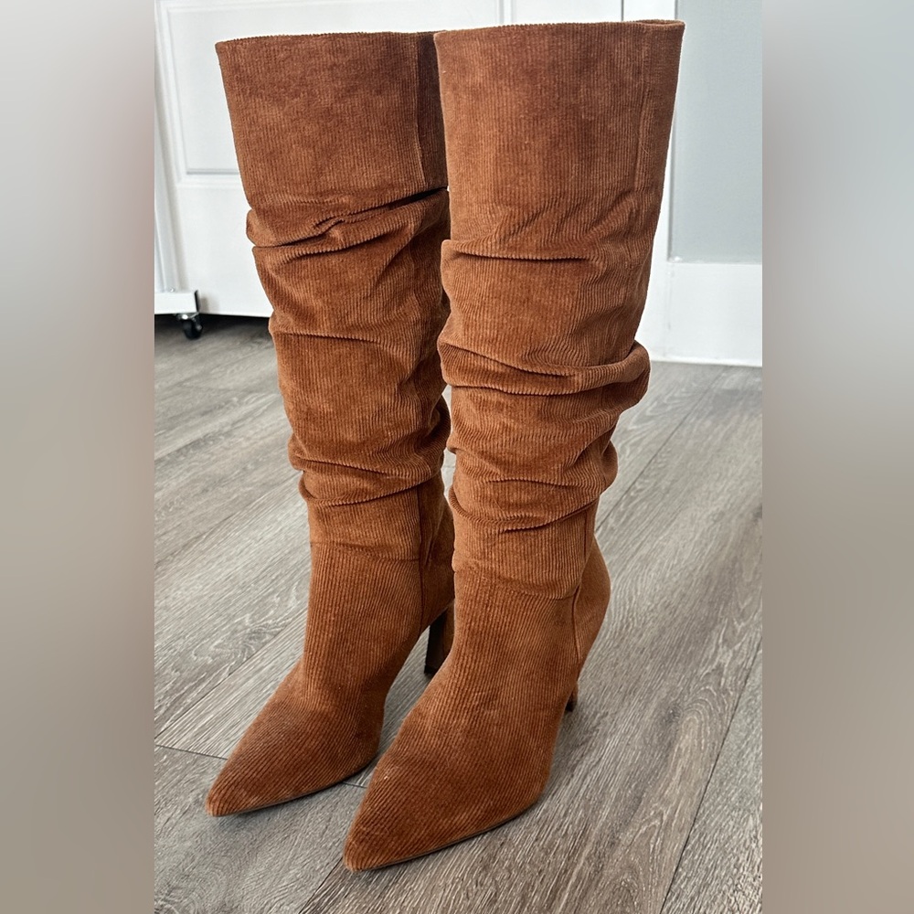 Robin Tall Corduroy Slouch Boot - Gem